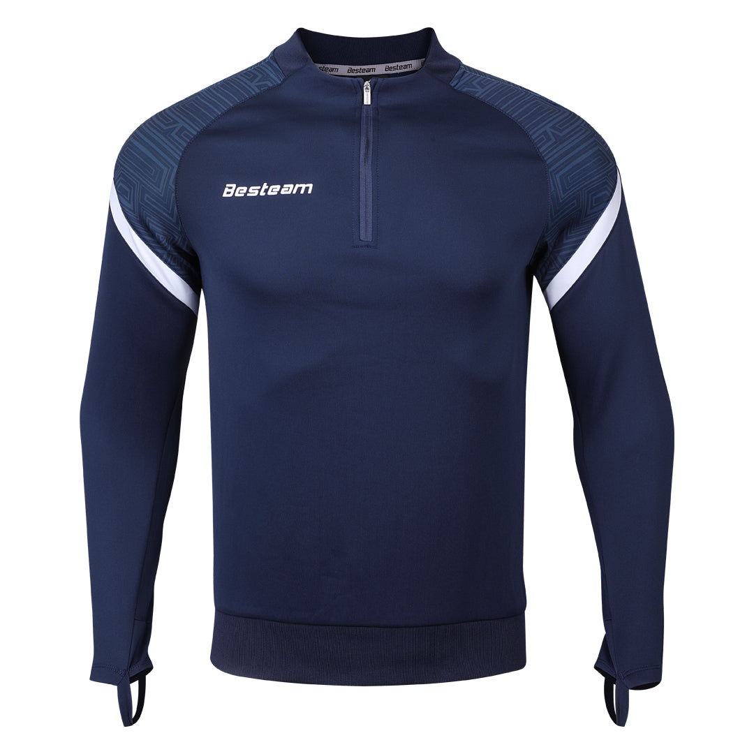 ROMA QTR ZIP TRAINING TOP - NAVY – Besteam Sport